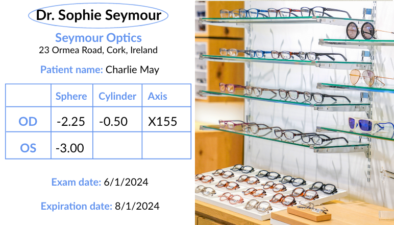 Valid Prescription Checklist | SmartBuyGlasses SG