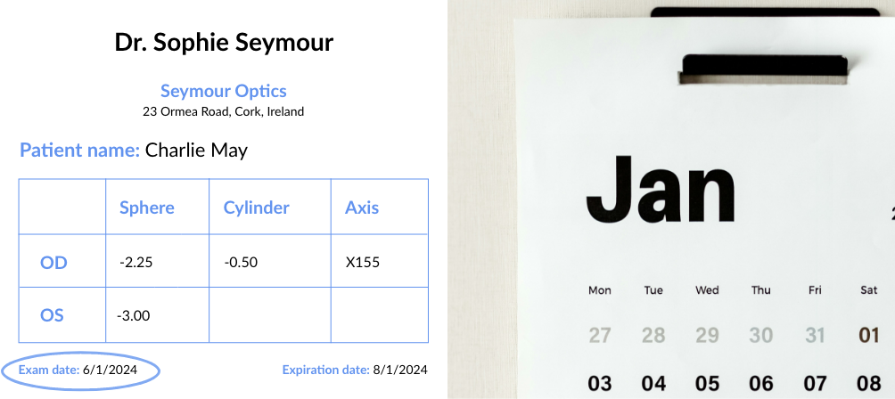 Valid Prescription Checklist | Vision Direct AU