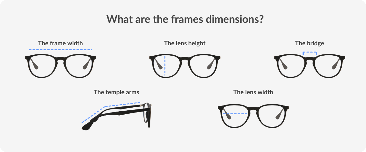 Understanding Glasses Measurements | VisionDirect AU